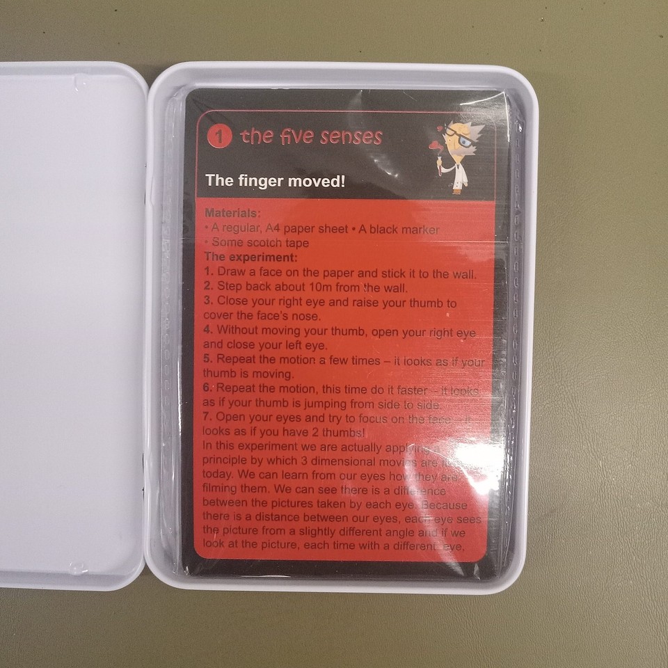 The Crazy Scientist 20 Amazing Science Tricks Card Game Ages 6-99 | eBay