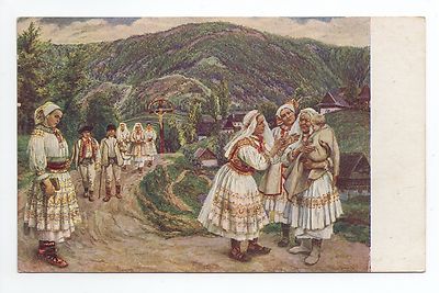 RUSSIE Russia Théme Types russes costumes personnages femmes enfant ...