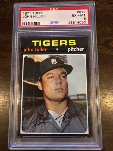 1971 Topps Baseball #629 John Hiller Detroit Tigers PSA 6 EX-MT | eBay