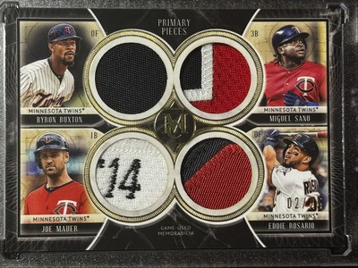 2018 Topps Museum Primary Pieces Quad Relics TAG Buxton/Sano/Rosario ...