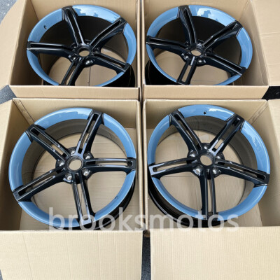 21" NEW KEMORA GRAY FORGED WHEELS RIMS FITS AUDI E-TRON GT 21X9.5 21X11 ...