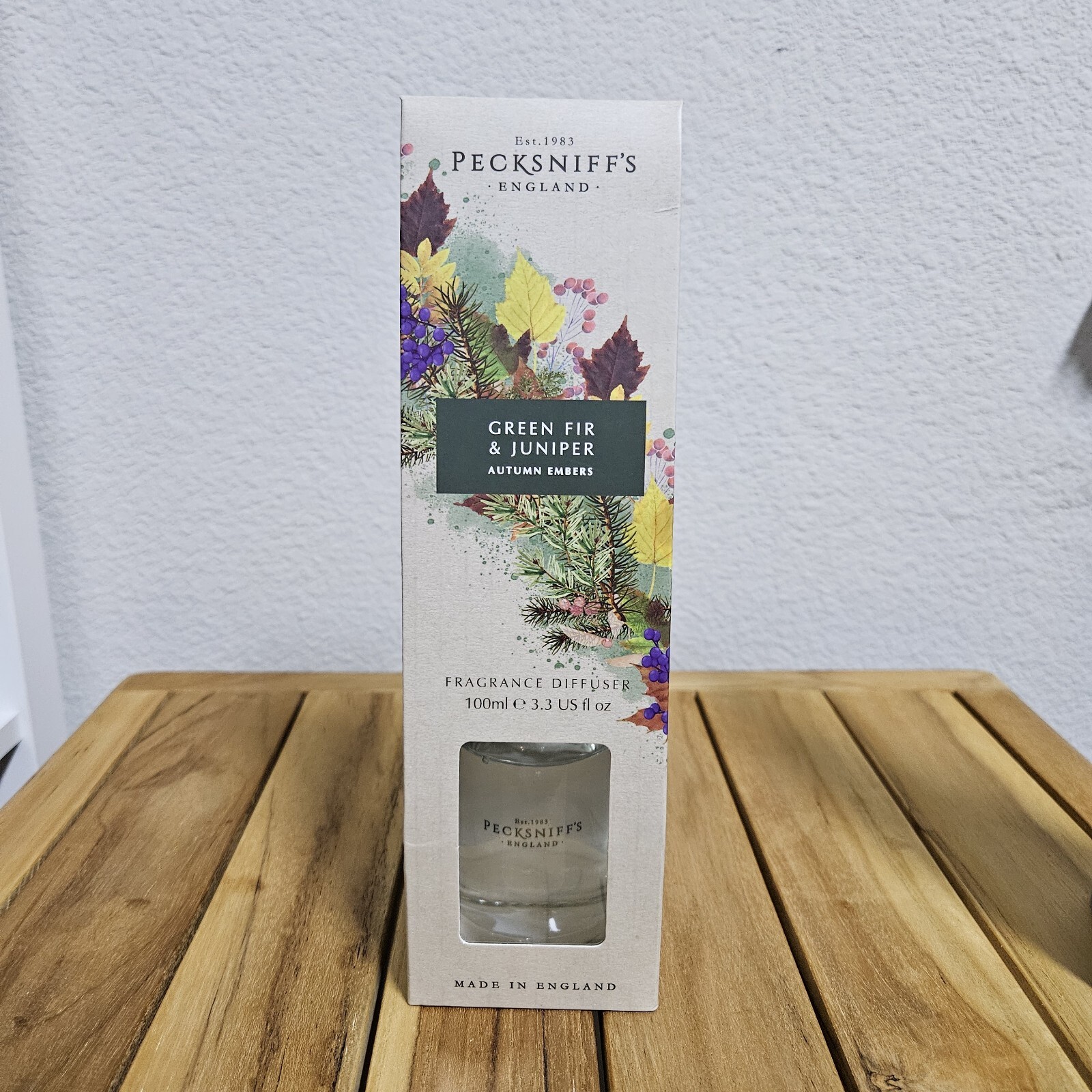 Pecksniff's England Fir & Juniper Fragrance Diffuser w/ Reeds 3.3 fl ...