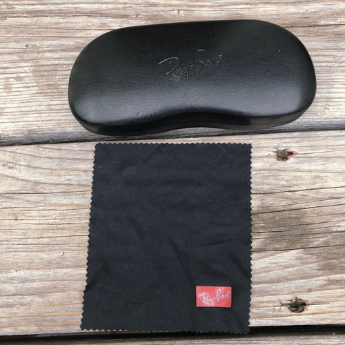 Ray Ban Soft Hard Glass Case Black Eye Sun Glasses Original Cloth | eBay