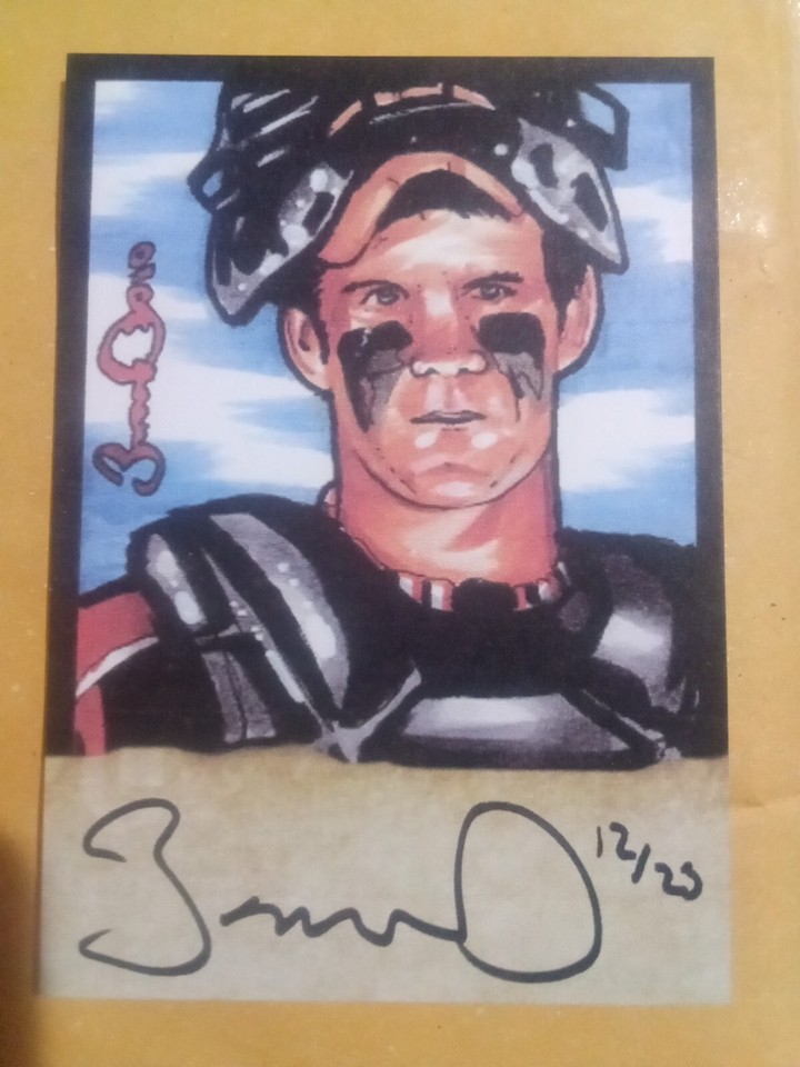 Bryce Harper Rookie 2010 AOJ Lithocards Sketch Artist Jonathan Gordon ...