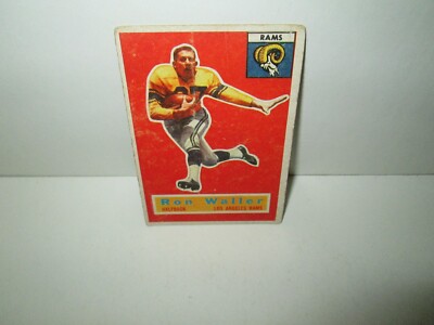 RON WALLER 1956 Topps Football card Vintage #102 LOS ANGELES RAMS RB VG ...