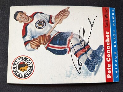 1954-55 Topps Hockey Card # 33 Pete Conacher - Chicago Black Hawks (VG ...