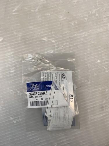 Genuine Hyundai Emission Label 32402-2EMA3 | eBay