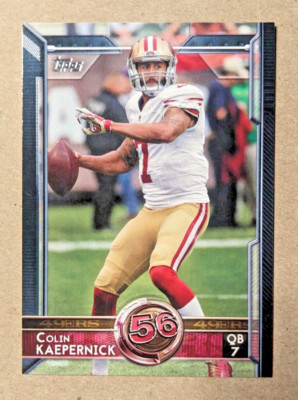 2015 Topps Colin Kaepernick Topp 60 Rank:56 #362 - 49ers | eBay
