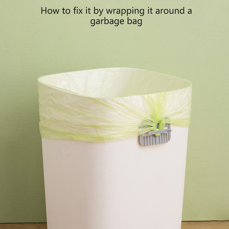 4pcs/set Sticky Garbage Bag Retainer Clip Anti-Dislodgement General ...