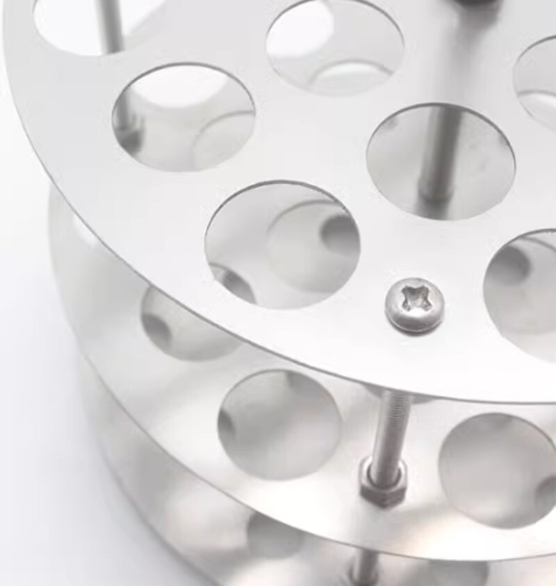 1PC 304 Round Test Tube Rack,Hole diameter 31mm 10 holes Diameter 150mm ...