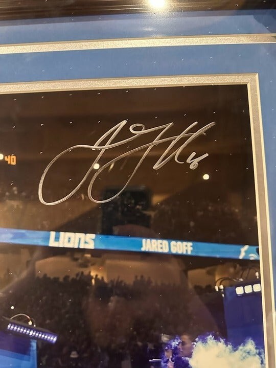 Jared Goff signed autographed Detroit Lions 16x20 Photo Framed Fanatics ...