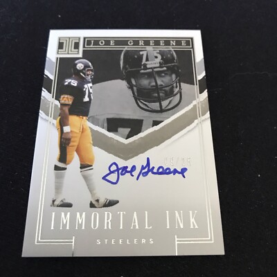 2023 Impeccable Joe Greene Immortal Ink Auto Autograph #9/25 Steelers ...