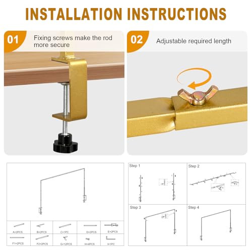 Over The Table Rod,Table Rod Holder with Clip,Decorative Table Arch | eBay