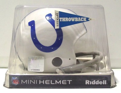 Baltimore Colts - Riddell 2-Bar Throwback 1958-77 Mini Helmet - New In ...