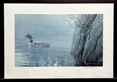 Robert Bateman Limited Edition Signed Print "Evening Call-Common Loon ...