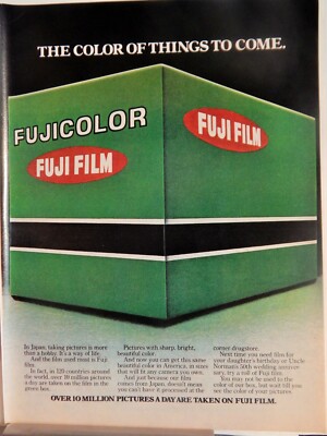 FUJICOLOR FUJI CAMERA FILM ORIGINAL VTG 1979 ADVERTISEMENT | eBay