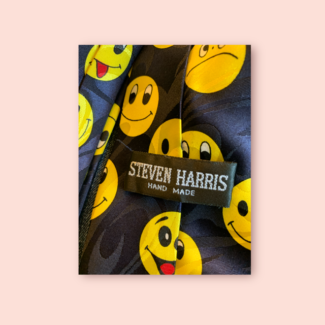 Steven Harris emoji tie pre owned | eBay