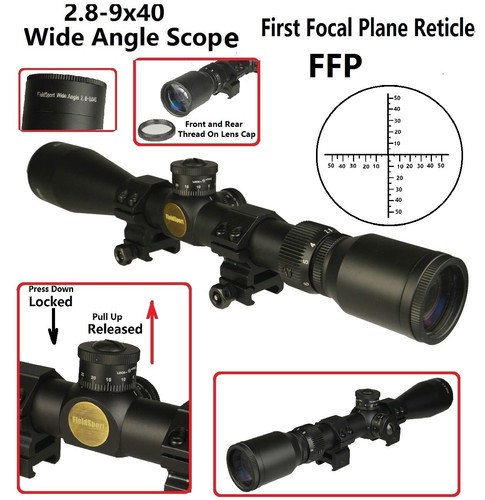 2.8-9x40 FFP First Focal Plane Reticle Wide Angle Scope | eBay