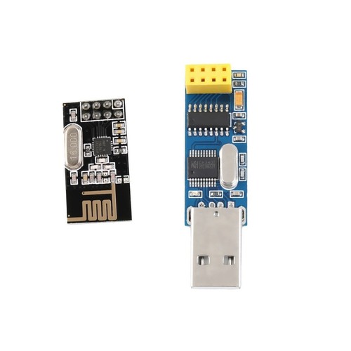 CH340T USB to Serial Port Adapter Board + 2.4G NRF24L01 Wireless Module ...