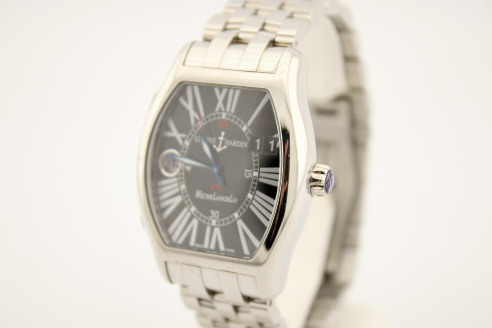 Ulysse Nardin Michelangelo UTC Dual Time Michelangelo Stainless Steel ...