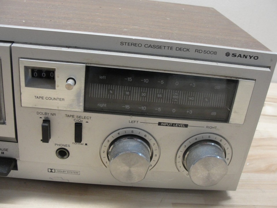 VINTAGE SANYO RD 5008 STEREO CASSETTE DECK | eBay