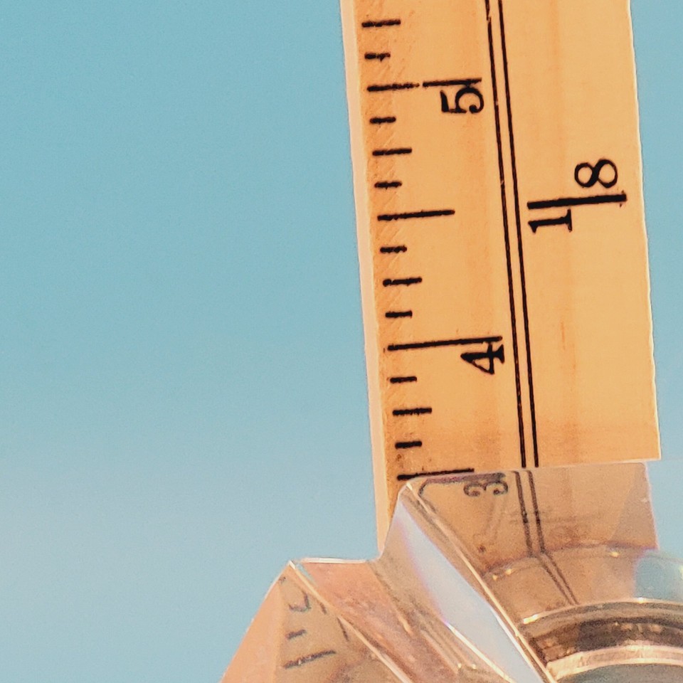 Orrefors Sweden Crystal Desk Clock Minimalist Swiss Movement Hexagonal ...