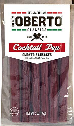 Oh Boy Oberto Classics Cocktail Pep Smoked Sausages 3 Ounce Pack of 8 ...