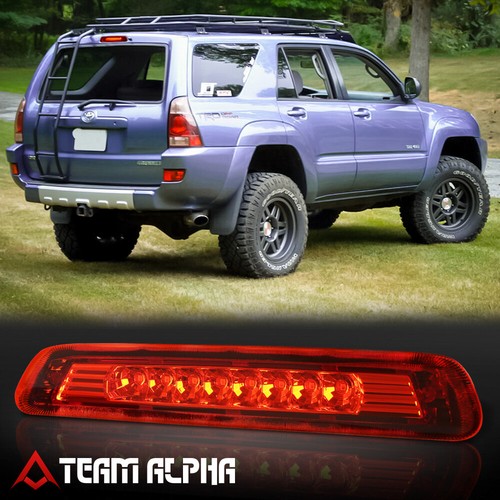 Fits 2003-2009 Toyota 4Runner [Chrome/Red] LED Third 3rd Brake Light ...