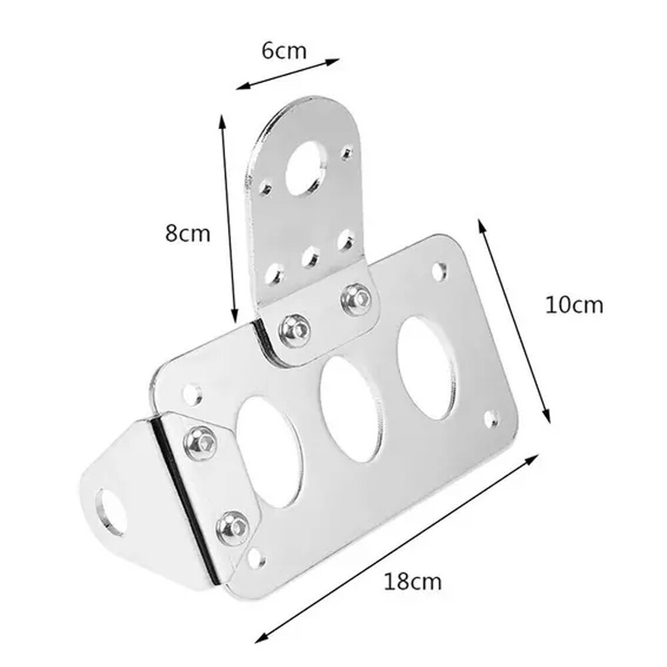 Motorcycle Side Mount License Plate Bracket Holder For Harley Cruiser ...