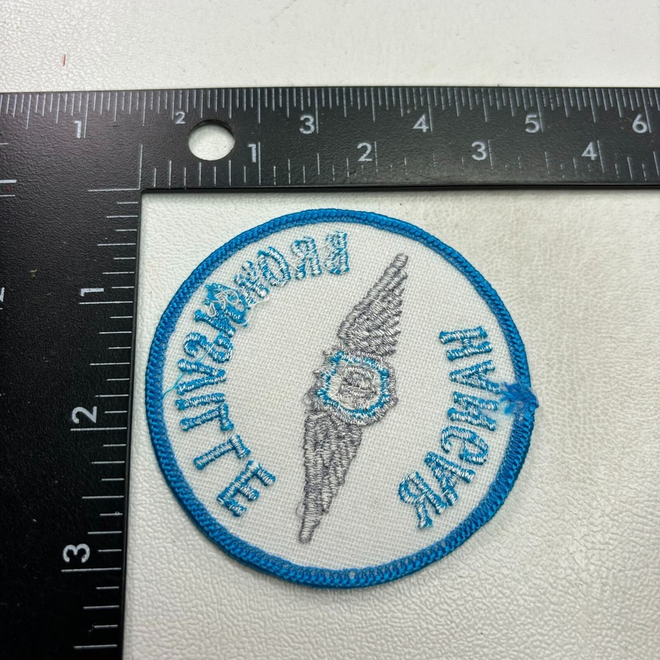 Vtg QB Quiet Birdmen Airplane Aviator BROWNSVILLE HANGAR Patch (Texas ...