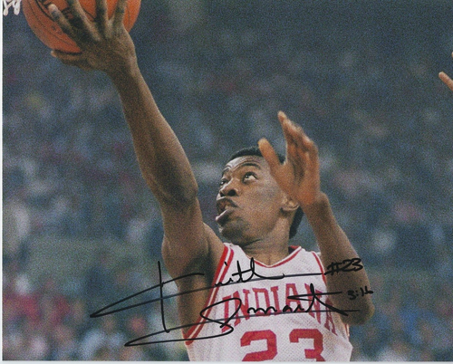 KEITH SMART Signed 8 x 10 Photo INDIANA HOOSIERS Basketball Champions ...