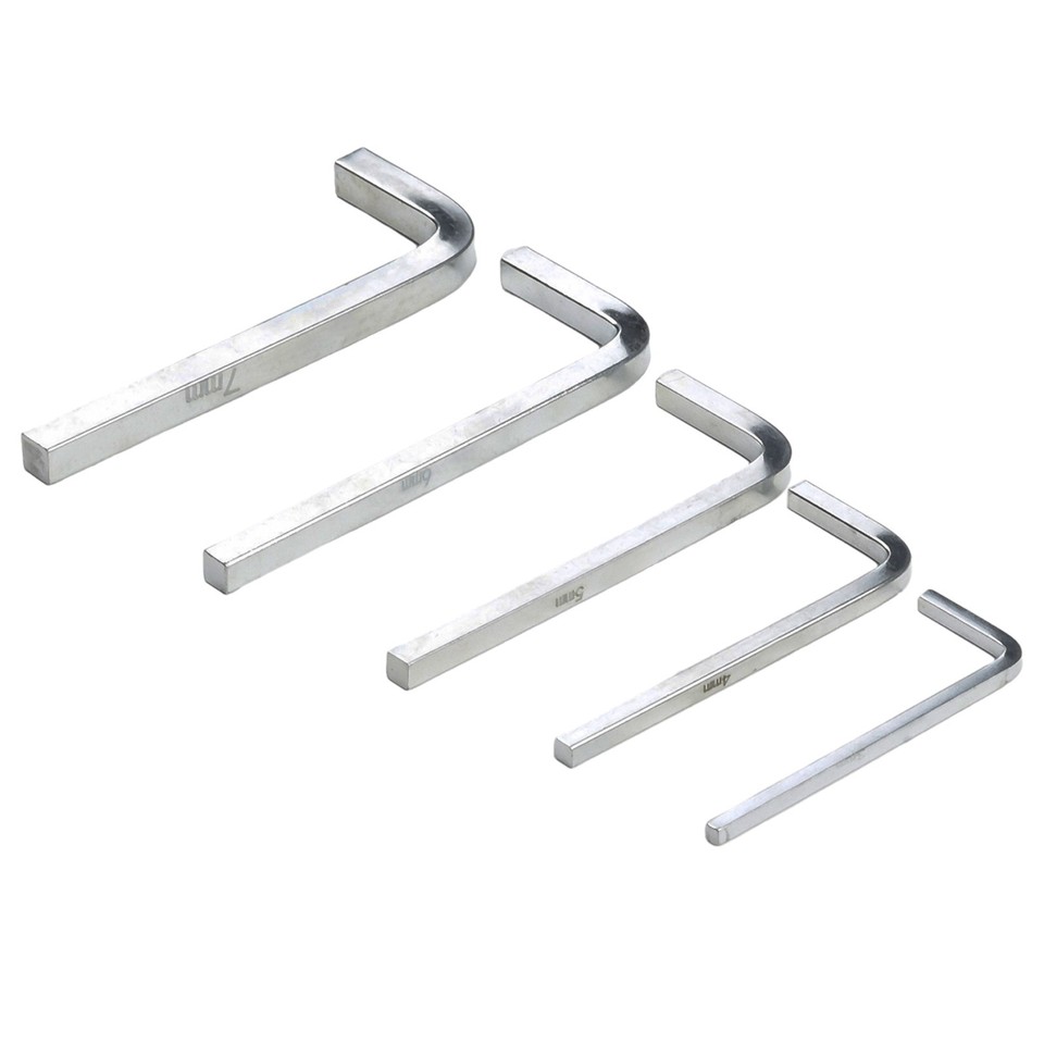 5X L Shape Square Head Wrench Square Key 4-Point Wrench Screwdriver Set ...