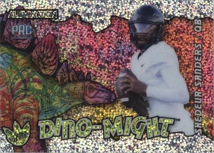 2023 Wild Card Alumination Dinomight Exclusive - Shedeur Sanders #AD-SS ...