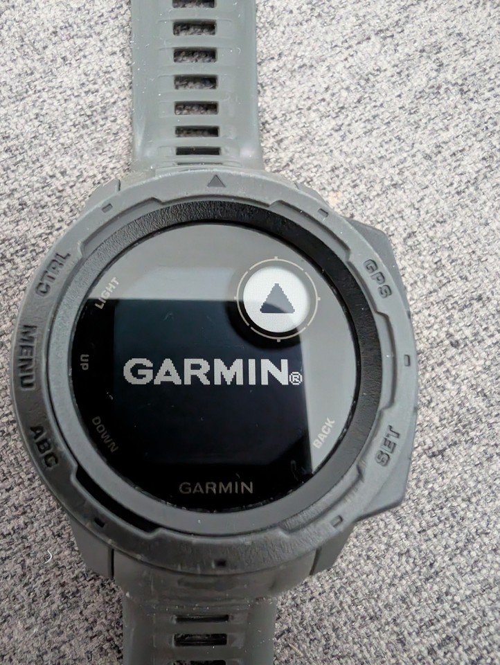 Garmin Instinct GPS Tactical Smartwatch - Black- Excellent Condition ...