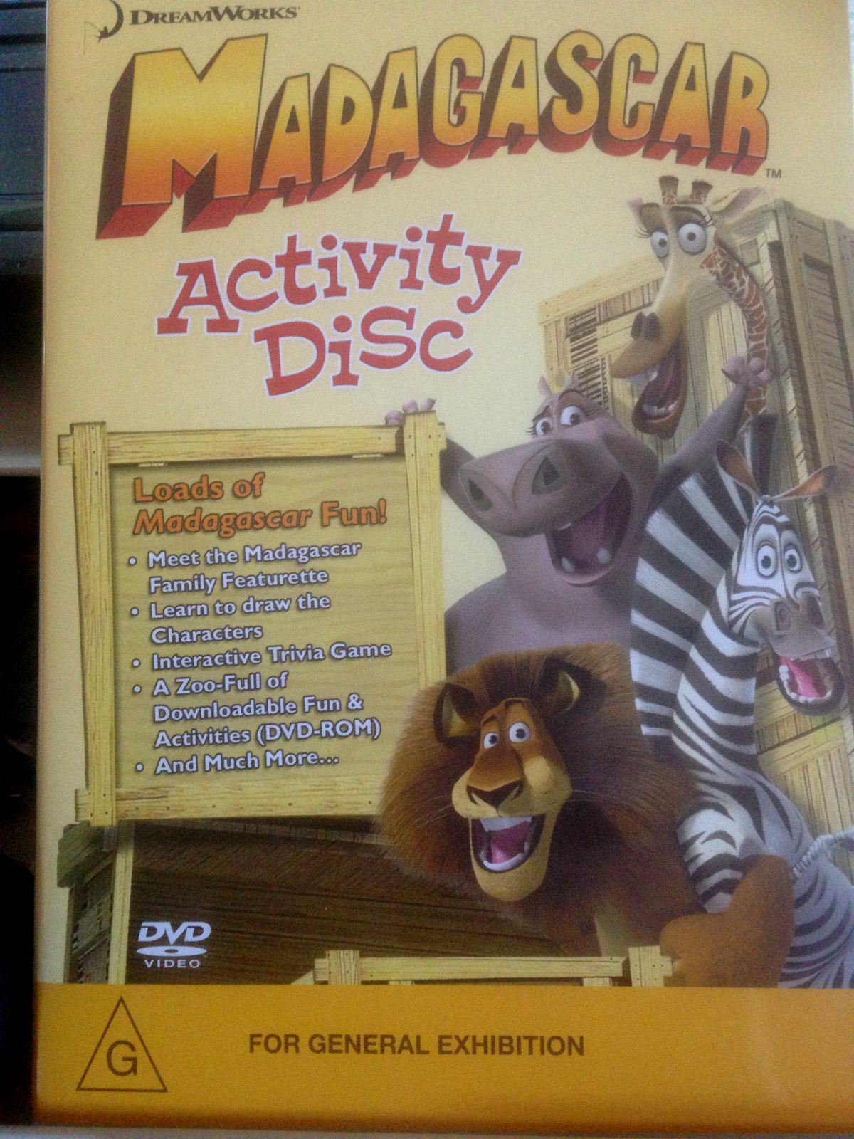 MADAGASCAR ACTIVITY DISC *USED * | eBay
