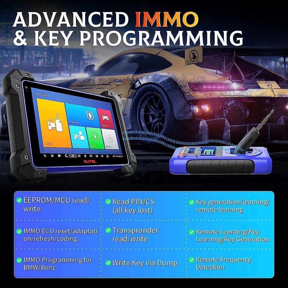 Autel MaxiIM IM608 II IMMO Car Key Programming Coding Diagnostic ...