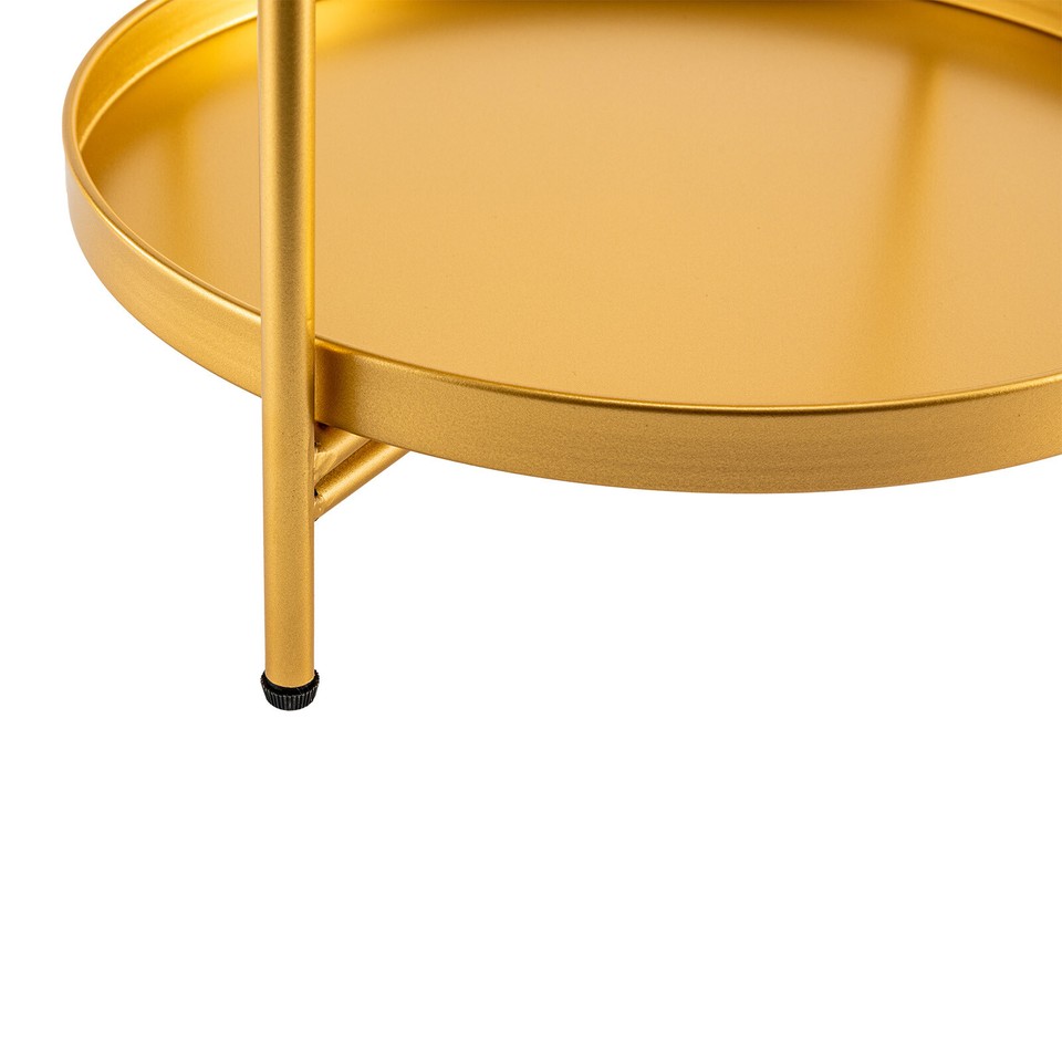 Tea Table Triangle End Table Coffee Table Side Table Living Room Brown ...