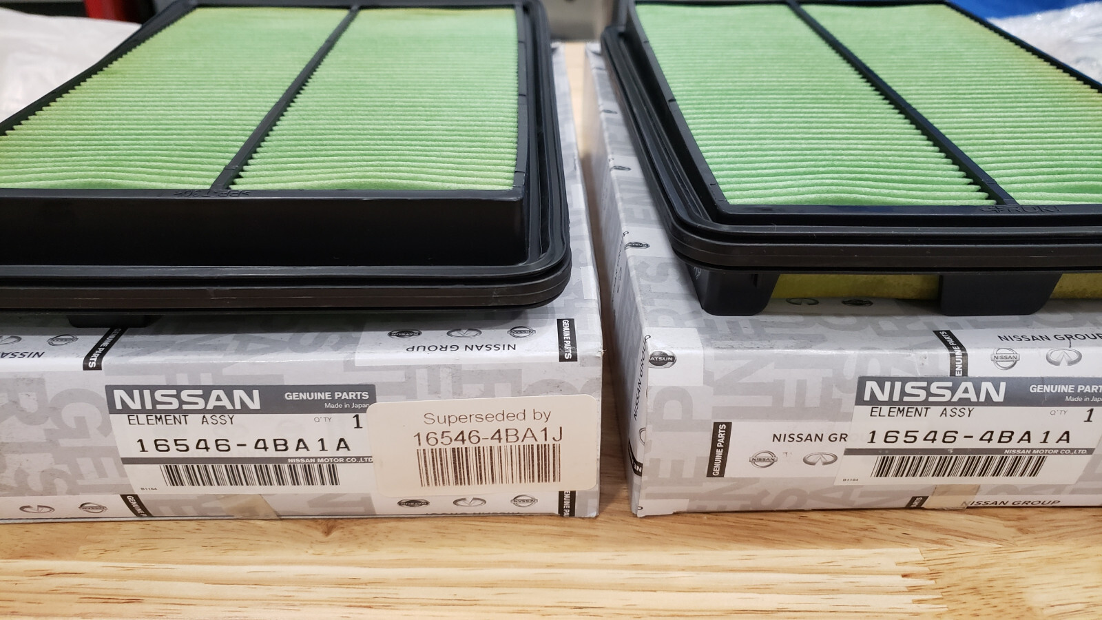 New Set of 2 Genuine 2014-2022 Nissan Rogue Intake Air Filters OEM ...