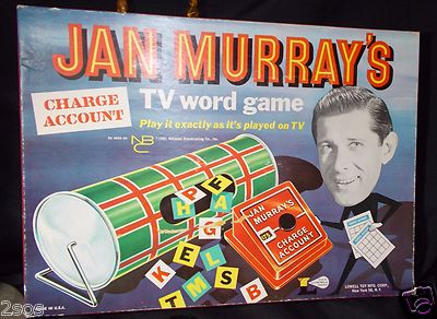 Vintage 1961 JAN MURRAY'S NBC TV Word Board Game Lowell Toy Corp. | eBay