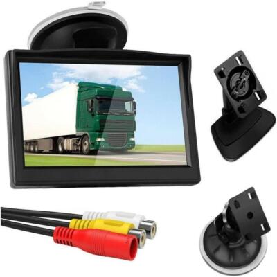 5" HD Camera Monitor Rear View Reverse Display Screen Car Cameras ...