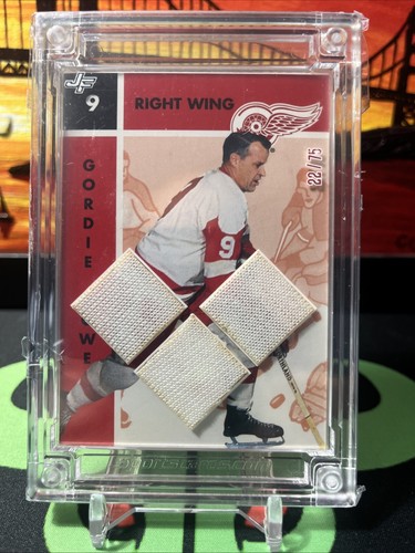 2022 Jersey Fusion Gordie Howe Limited Edition #22/75 Game Worn Triple ...