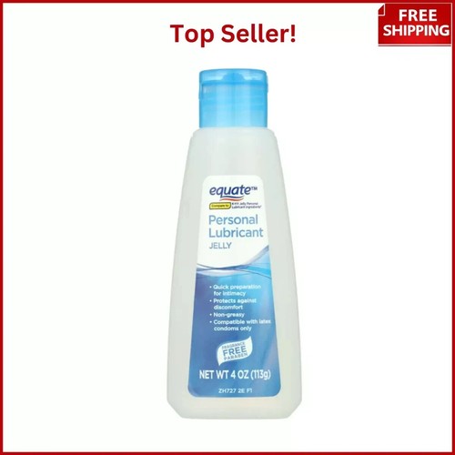 Equate Lubricating Jelly Personal Sex Lube – 4oz, Water Based - Long ...