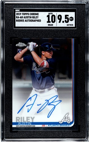 2019 Topps Chrome - Rookie Autographs Austin Riley #RA-AR (AU, RC) for ...