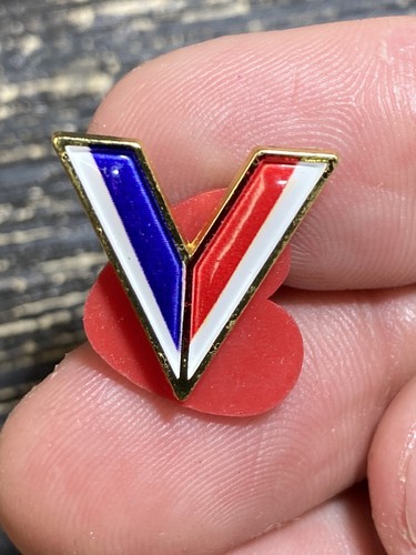 Letter V Red White Blue Pin Vest Collectible EUC K506 | eBay