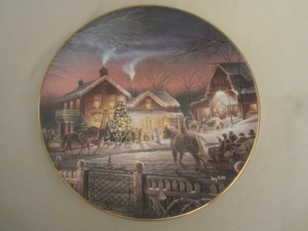Terry Redlin 8" Plate Trimming The Tree for sale online | eBay