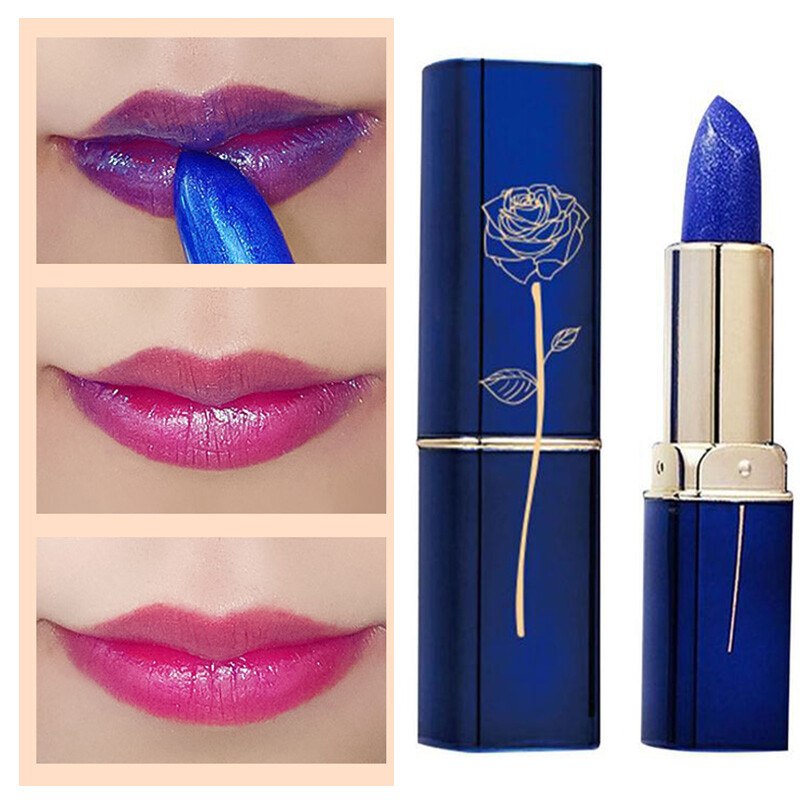 Blue Lipstick Lips