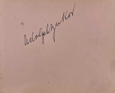 ADOLPH ZUKOR Autograph Signed 4" x 5" Vintage ALBUM PAGE Dr. Jekyll and Mr. Hyde | eBay