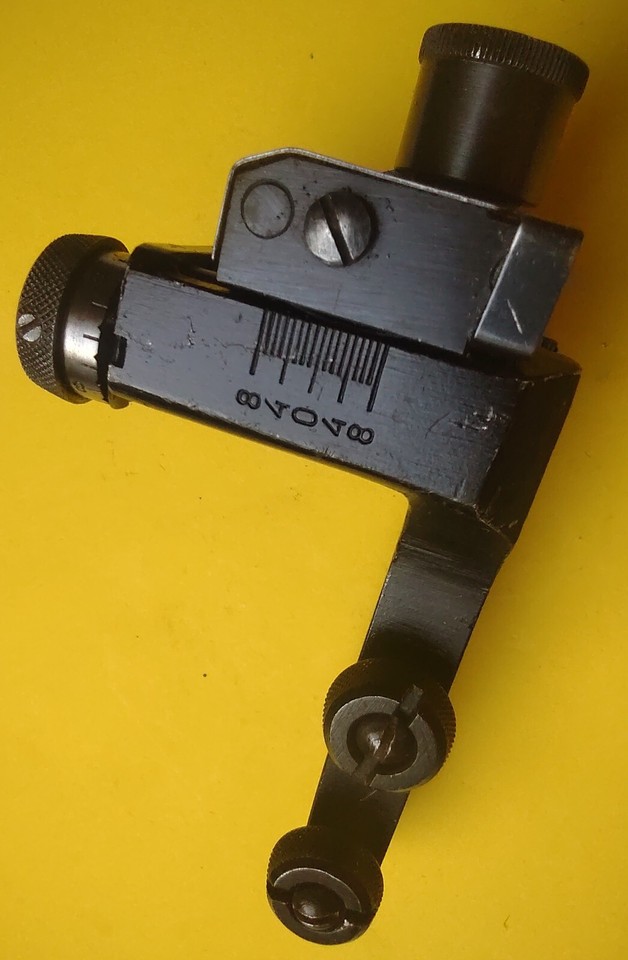 Rear diopter iris aperture receiver micrometer Peep URAL CM sight ...