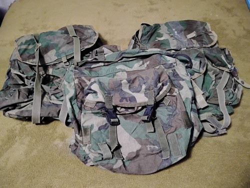 Alice pack medium M81 woodland camo backpack project Bushcraft lot of 3 ...