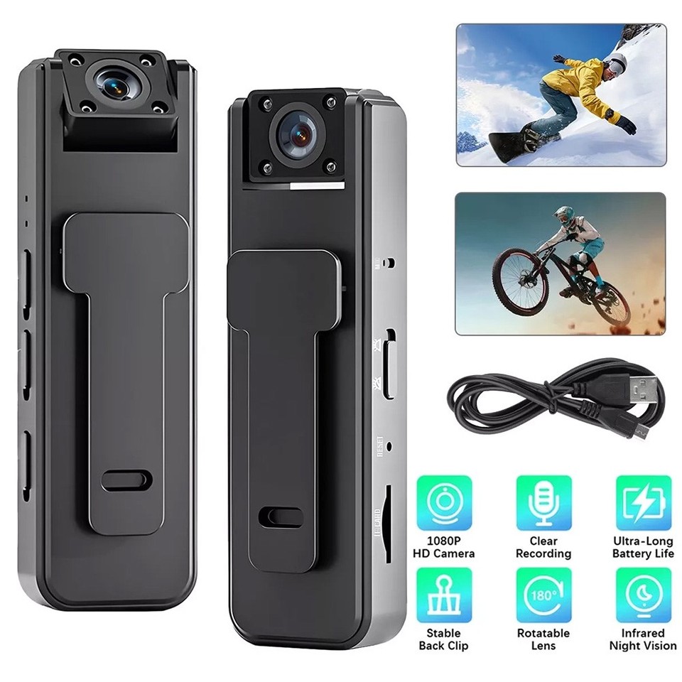 Body Camera 1080P Pocket Video Audio Portable Police Recorder Night ...